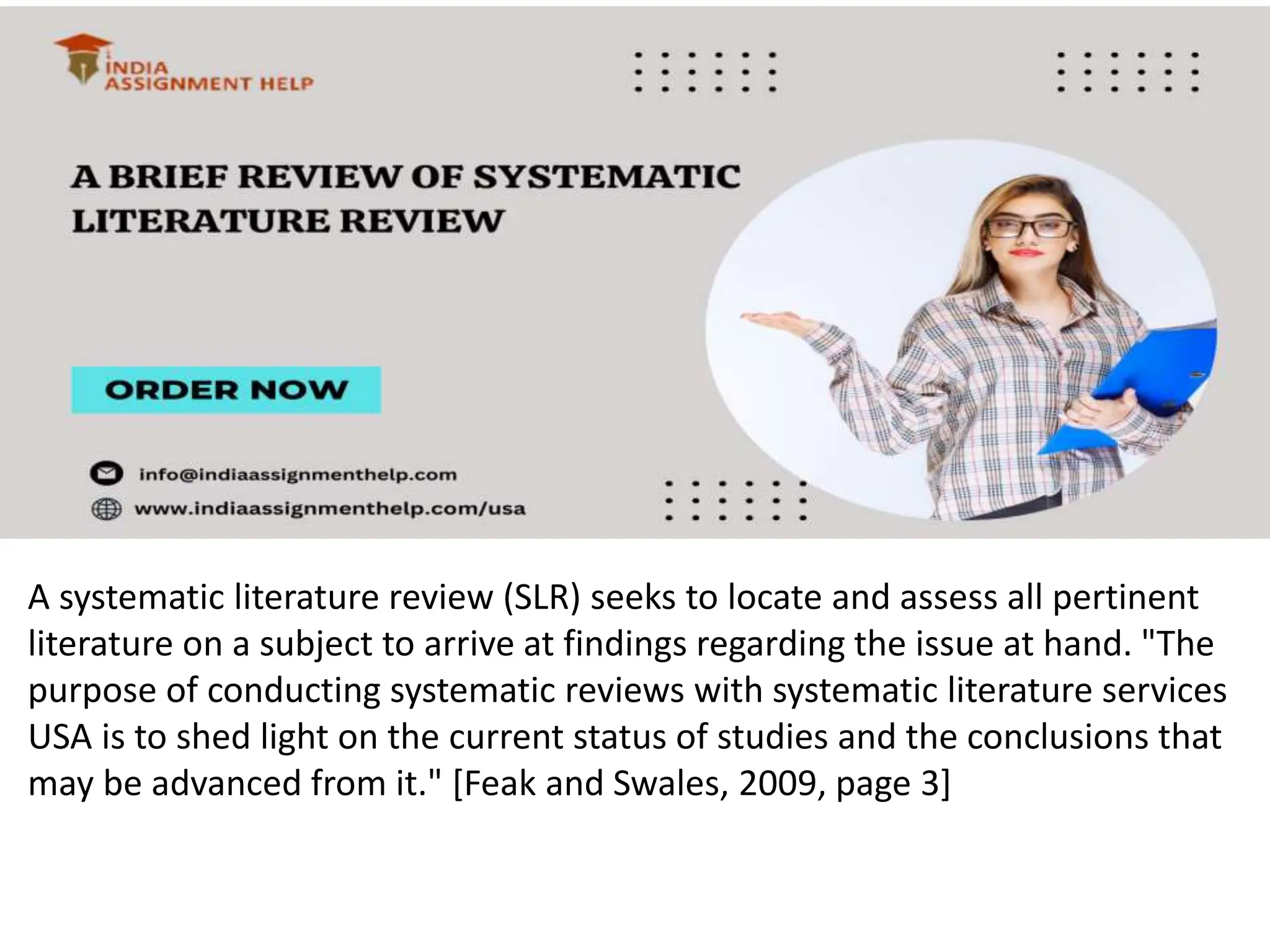 A Brief Review of Systematic Literature Review | PPTX
