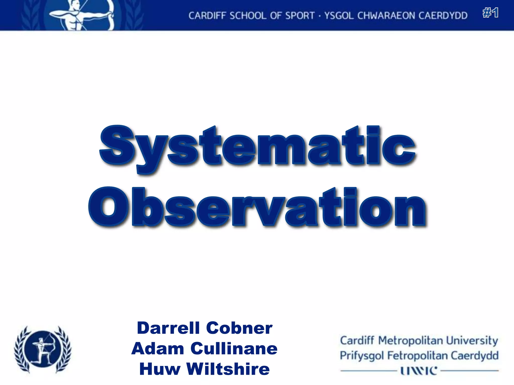 Systematic Observation #OAPS101 | PPT