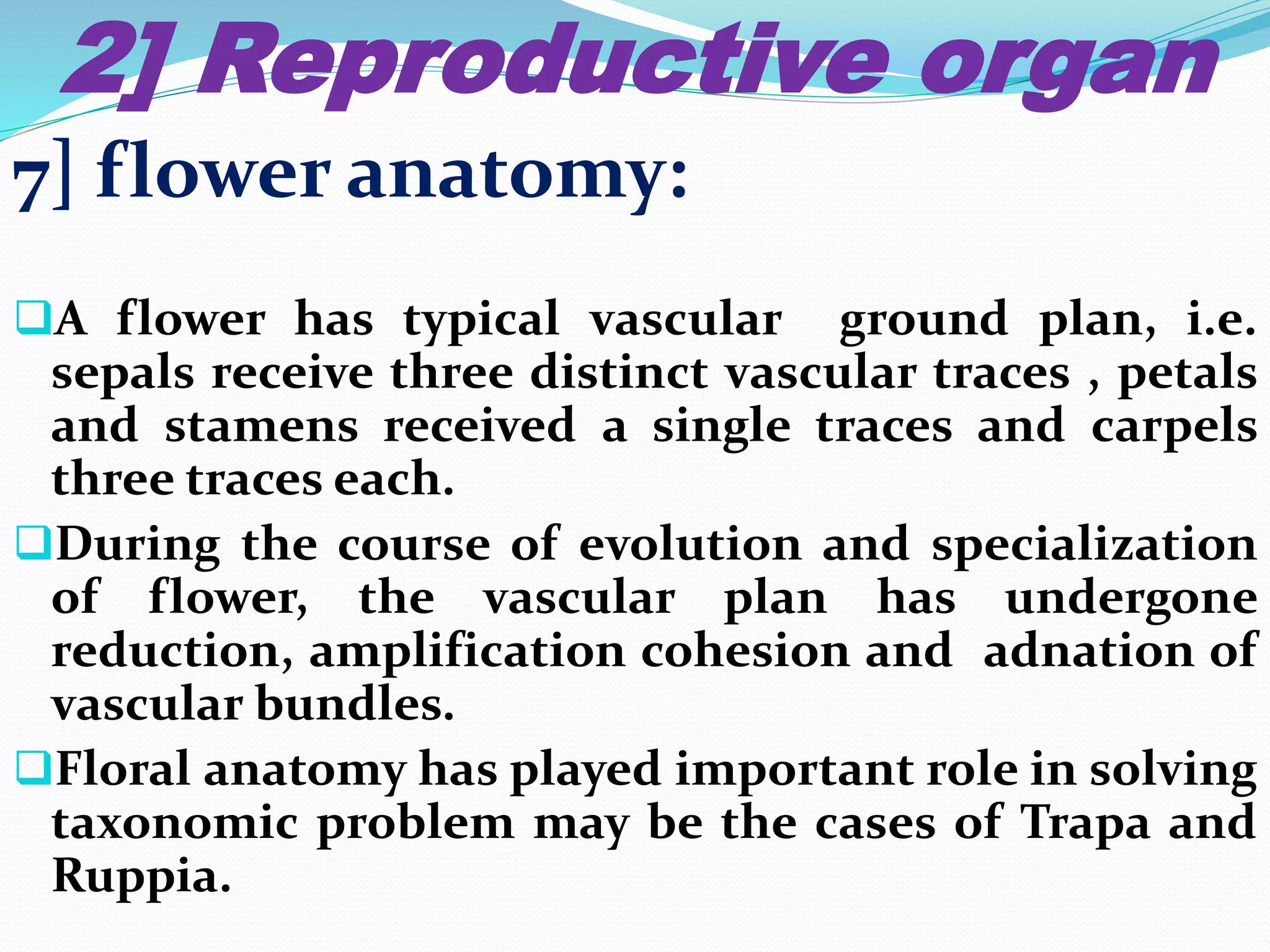 Systematic plant anatomy with special reference of various | PPTX
