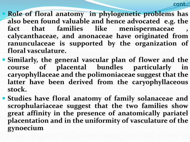Systematic plant anatomy with special reference of various | PPTX