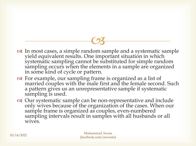 Systematic Random Sampling Technique - Probability Sampling - Mass ...