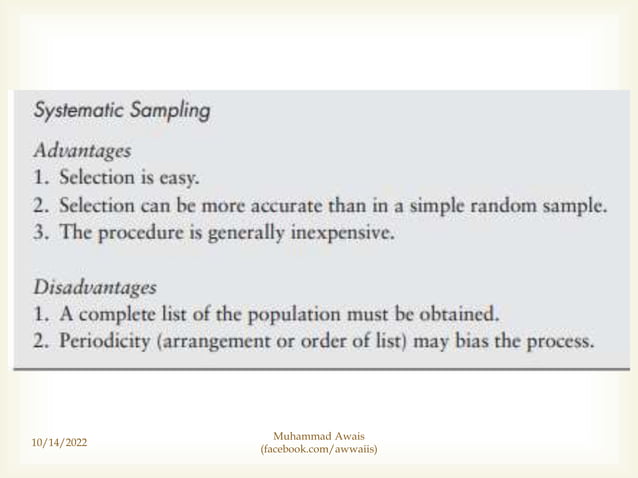 Systematic Random Sampling Technique - Probability Sampling - Mass ...