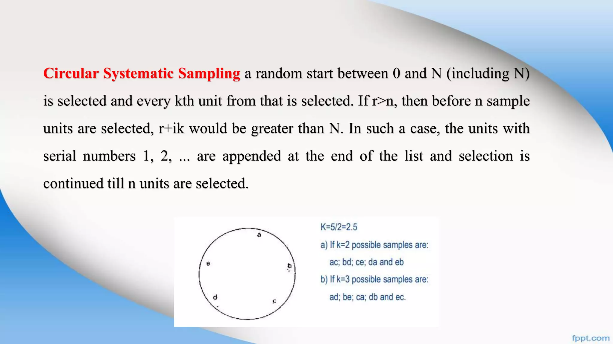 Systematic ranom sampling for slide share | PPTX