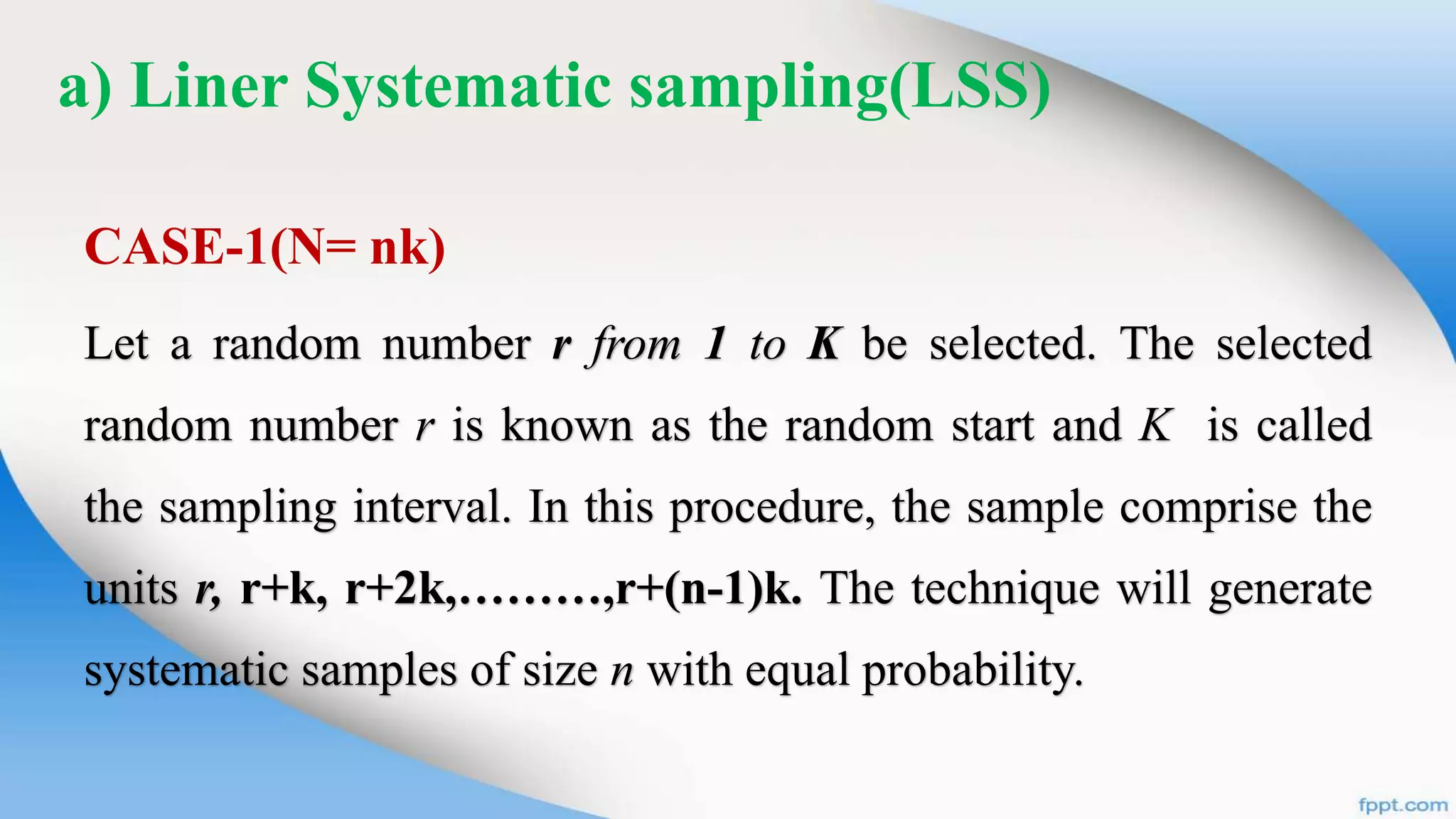 Systematic ranom sampling for slide share | PPTX