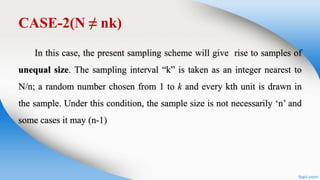 Systematic ranom sampling for slide share | PPTX