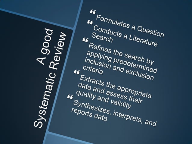 Systematic review | PPTX