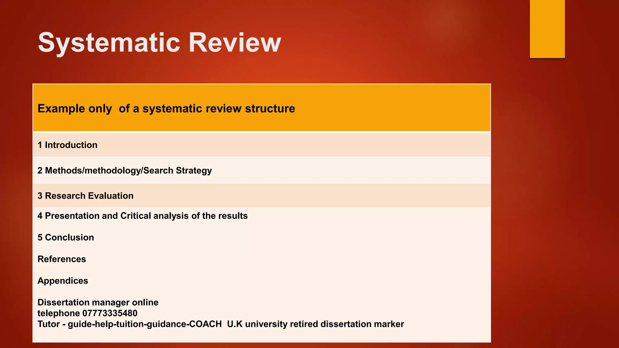 Systematic review | PPT
