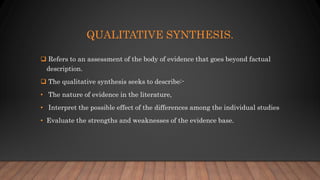 Systematic review | PPTX