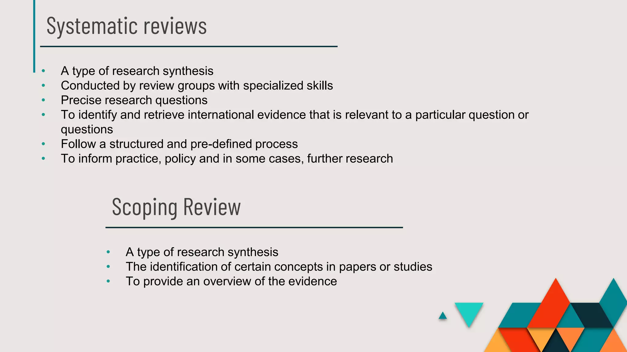 Systematic Review-Scoping Review | PDF