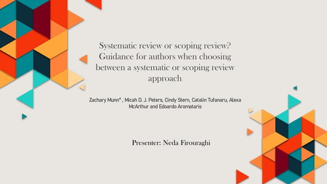 Systematic Review Scoping Review Pdf