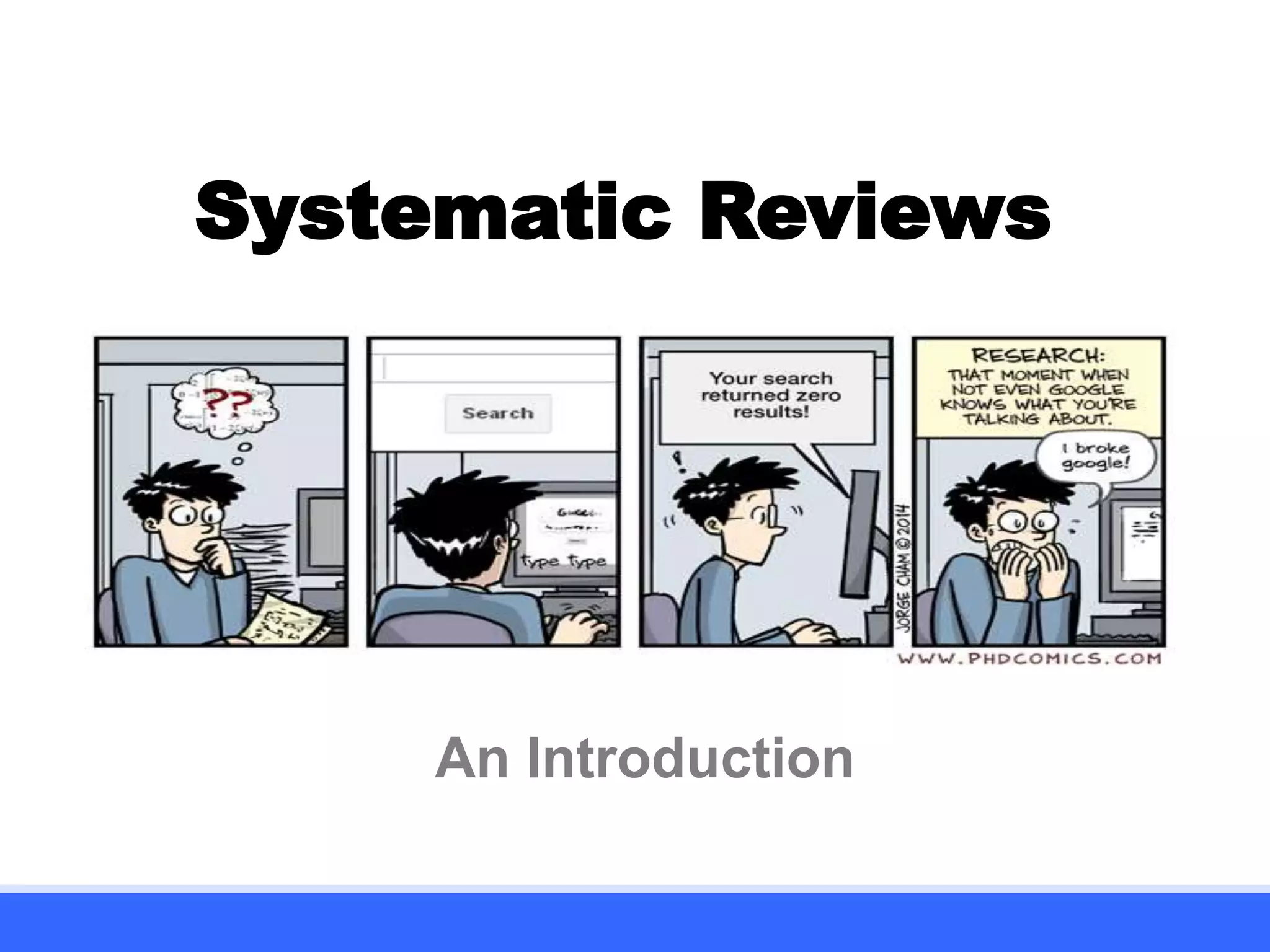 Systematic reviews | PPTX