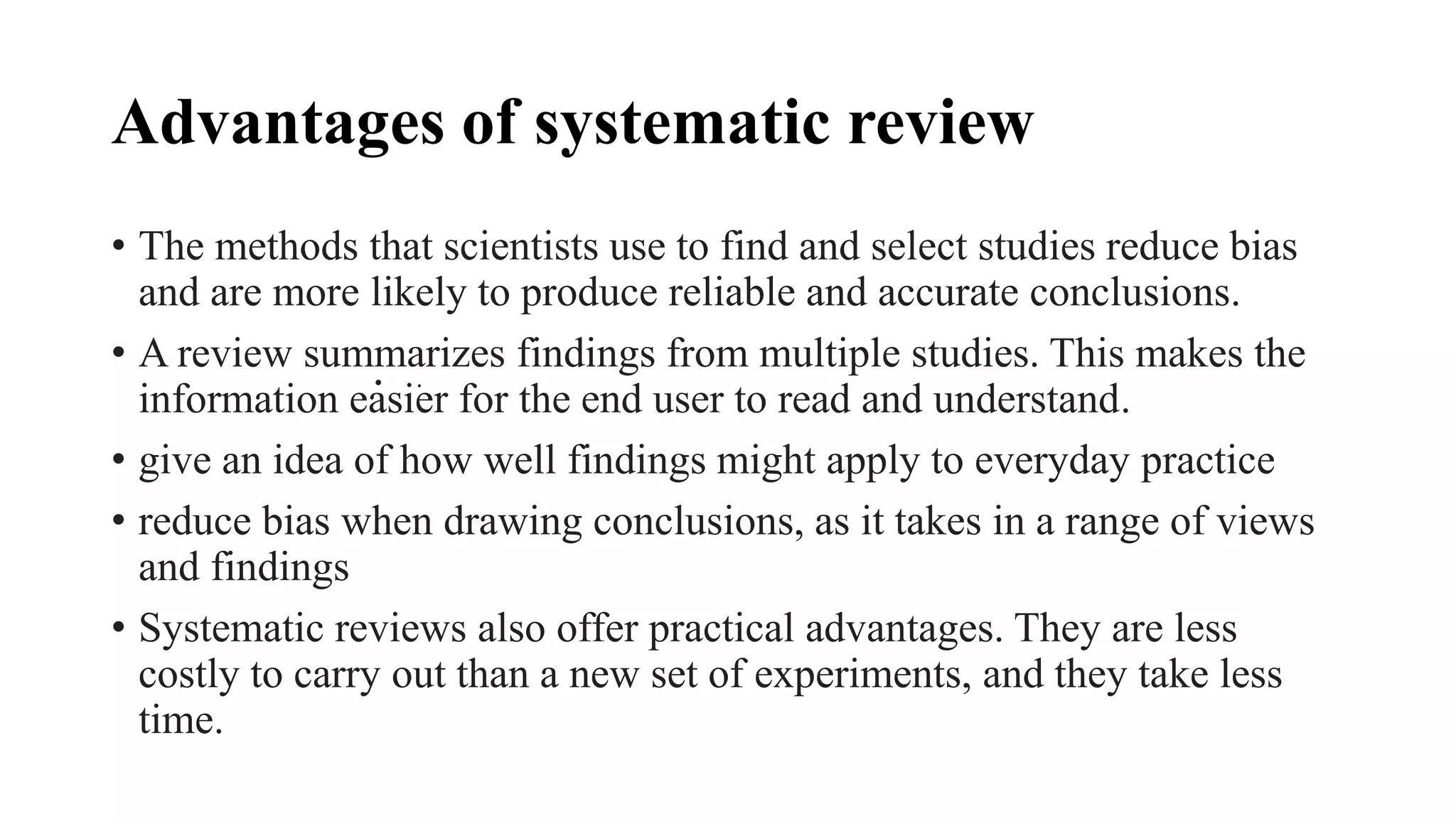 Systematic review and meta analysis | PPTX