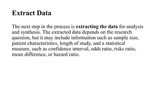 Systematic review and meta analysis | PPTX