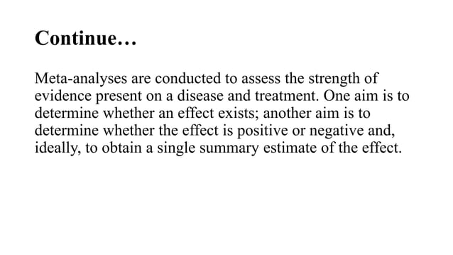 Systematic review and meta analysis | PPTX