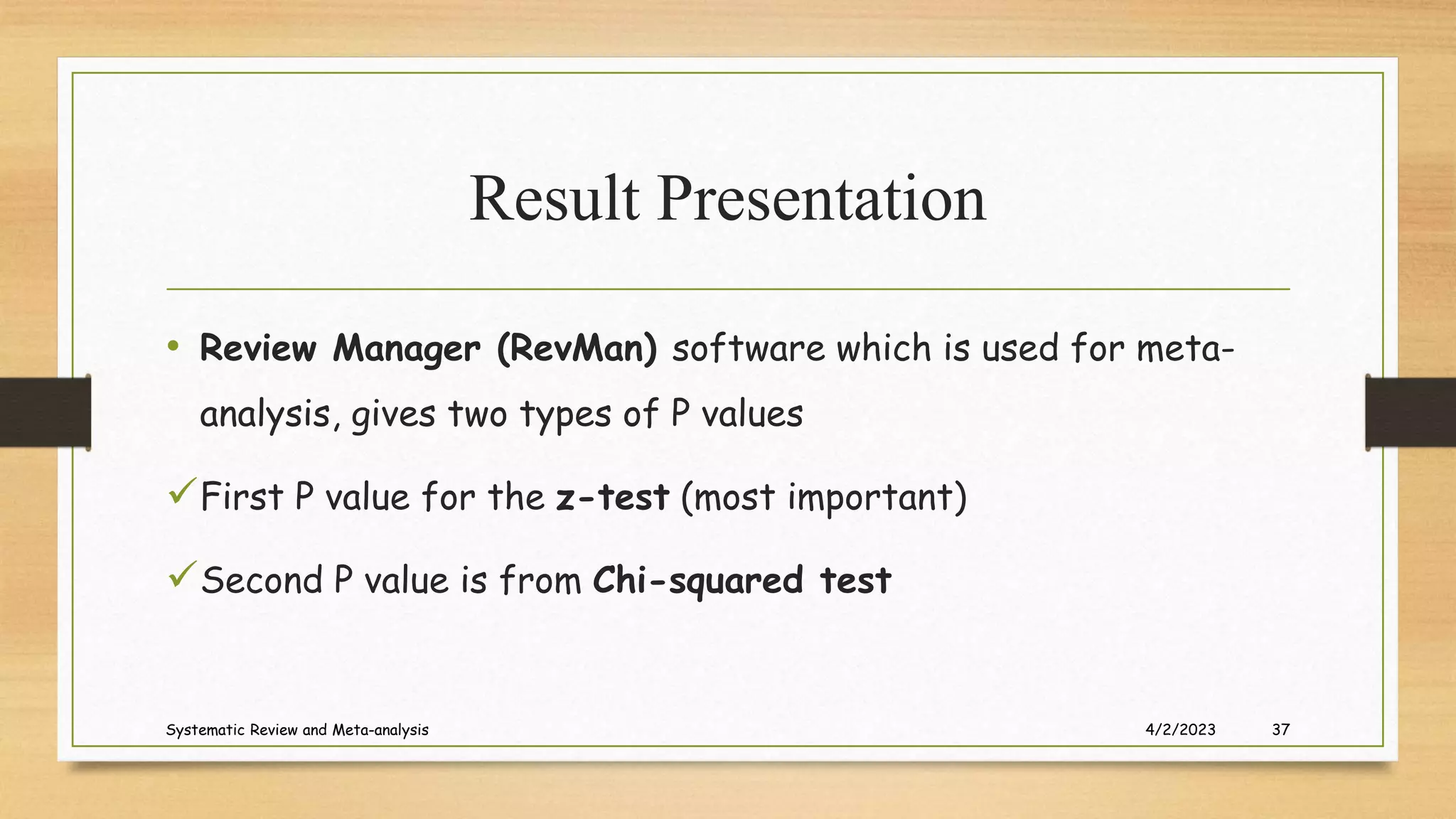 Systematic Review and Meta analysis.pptx | Pharmaceutical Industry | Industries