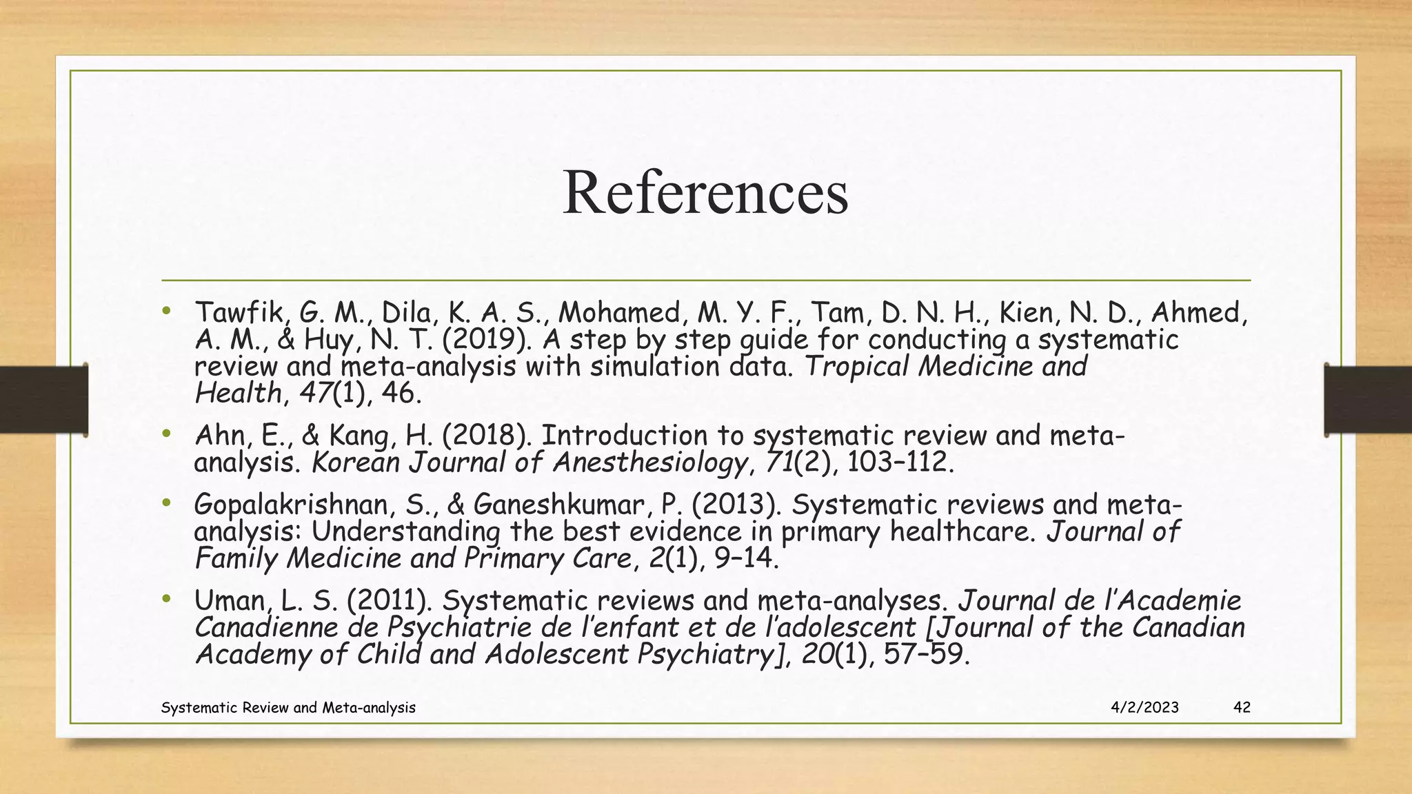 Systematic Review and Meta analysis.pptx