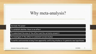 Systematic Review and Meta analysis.pptx | Pharmaceutical Industry ...