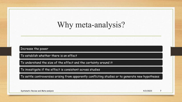 Systematic Review and Meta analysis.pptx | Pharmaceutical Industry | Industries