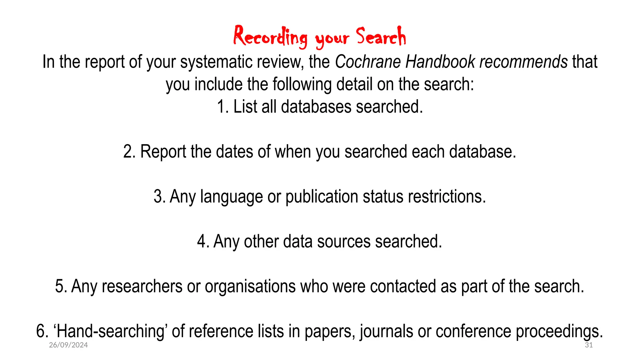 SYSTEMATIC REVIEW: A STEP-BY-STEP APPROACH | PPTX