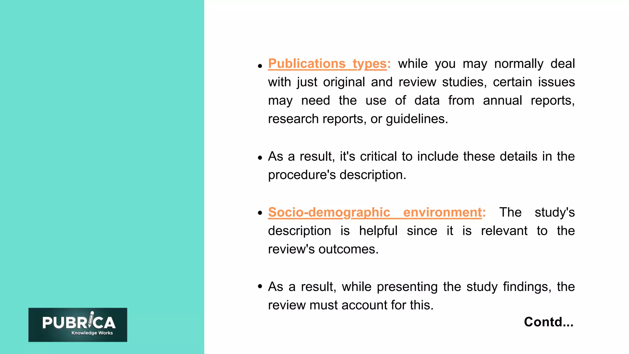 Systematic review article and meta analysis .main steps for successful ...