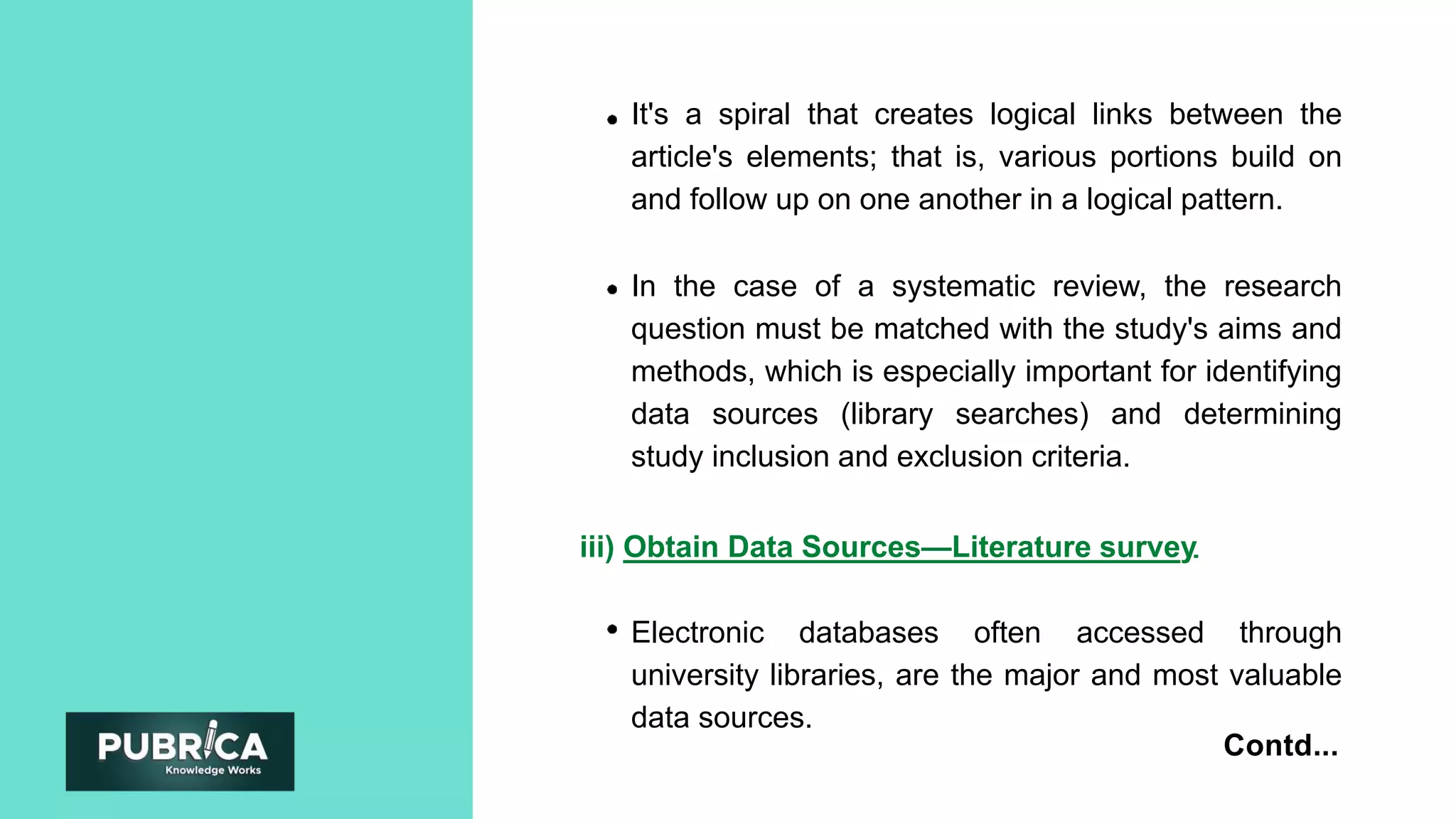 Systematic review article and meta analysis .main steps for successful ...