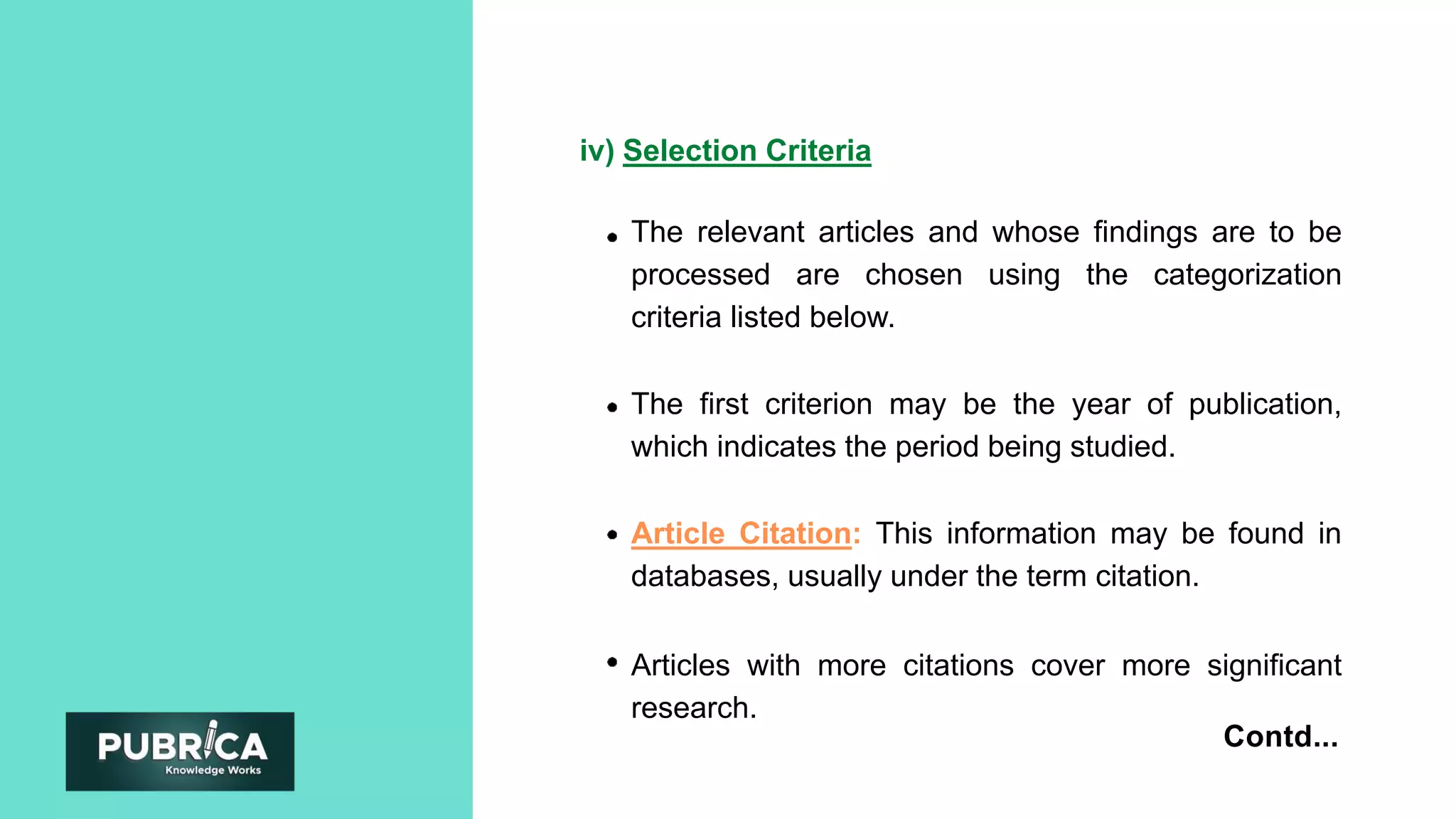 Systematic review article and meta analysis .main steps for successful ...