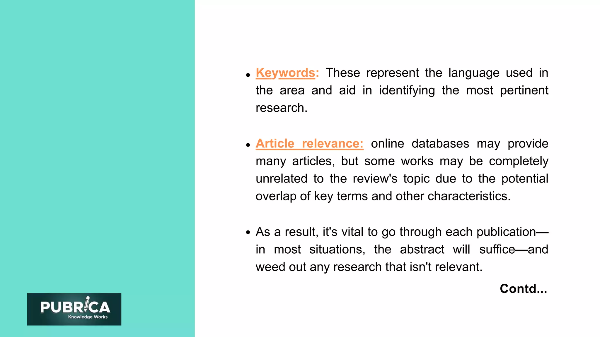 Systematic review article and meta analysis .main steps for successful ...