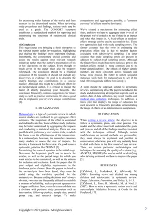 Systematic review article and Meta-analysis: Main steps for Successful ...