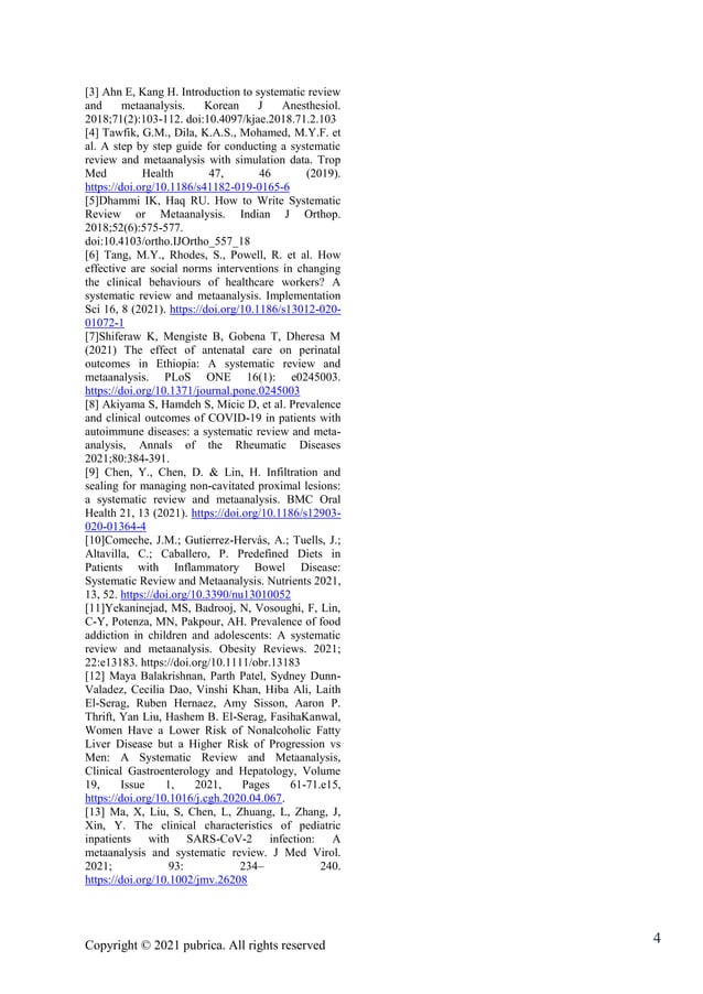 Systematic review article and Meta-analysis: Main steps for Successful ...