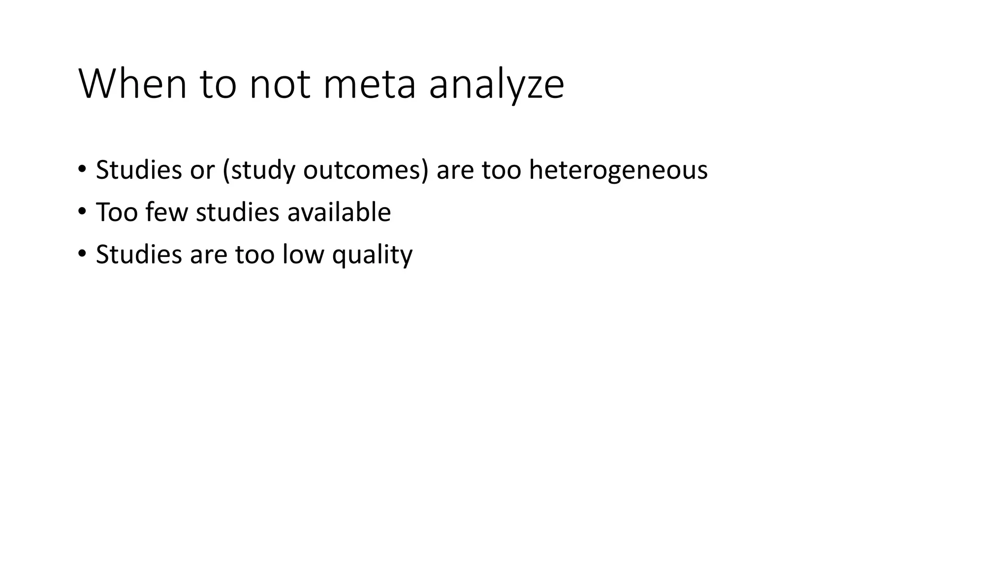 Systematic review & meta analysis | PPTX