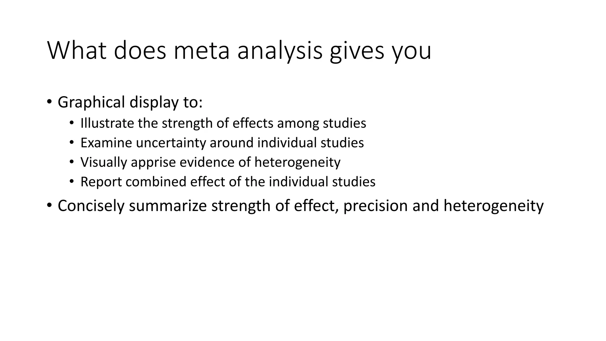 Systematic review & meta analysis | PPTX