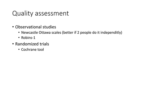 Systematic review & meta analysis | PPTX