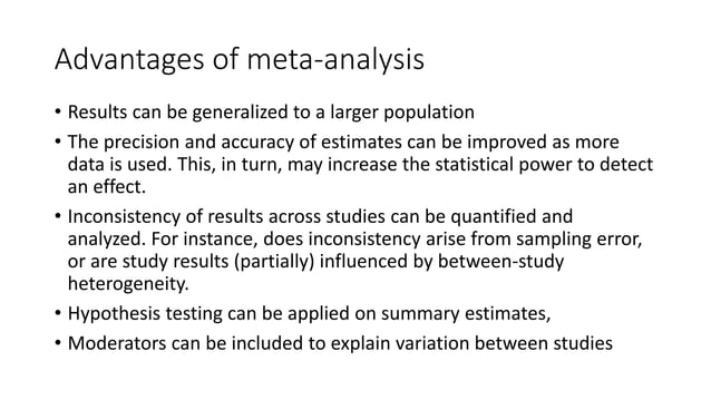 Systematic review & meta analysis | PPTX