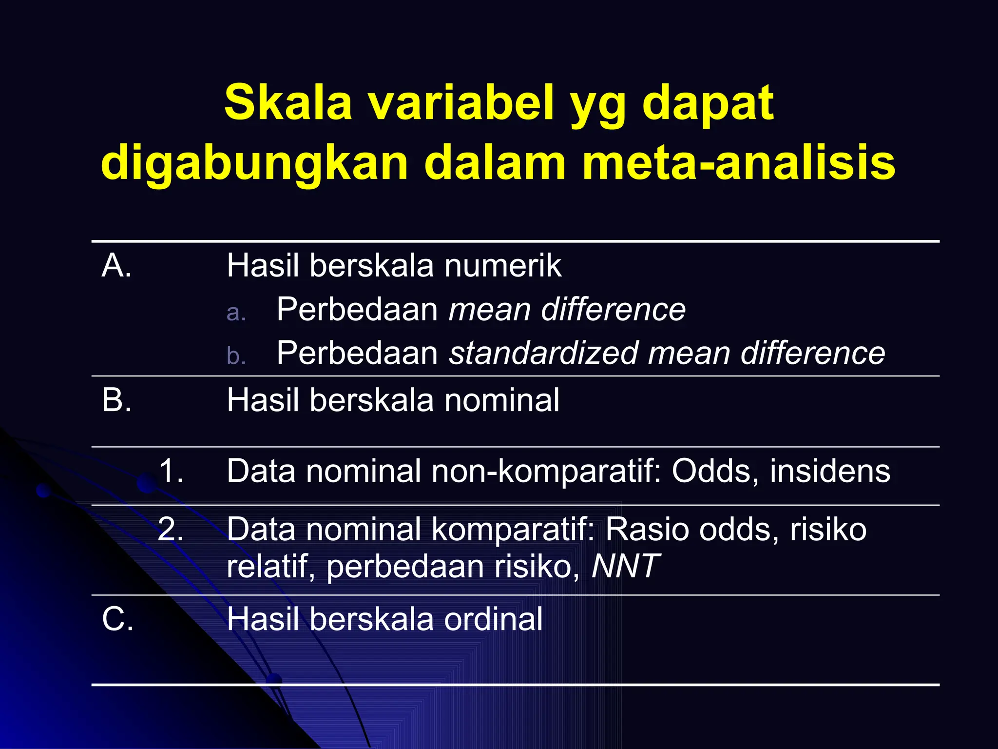 Systematic review & Meta analysis slide healthcare | PPTX