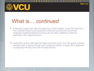 Systematic review ppt | PPT