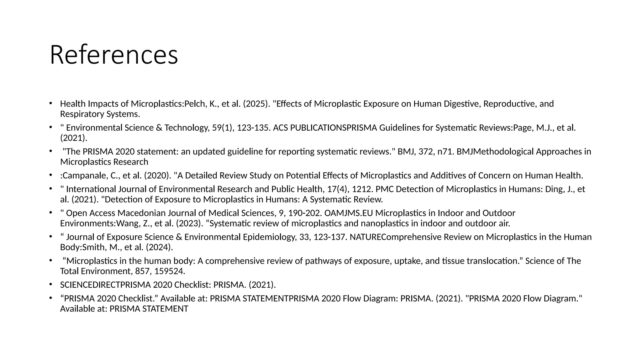 Systematic Review PPT.pptx shows how microplastic is affecting the ...