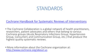 Systematic Reviews Overview | PPTX