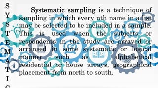 Systematic Sampling | PPTX