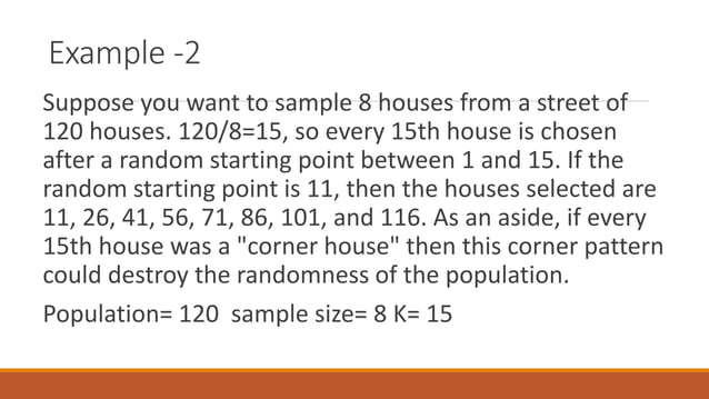 Systematic sampling in probability sampling | PPTX | Science