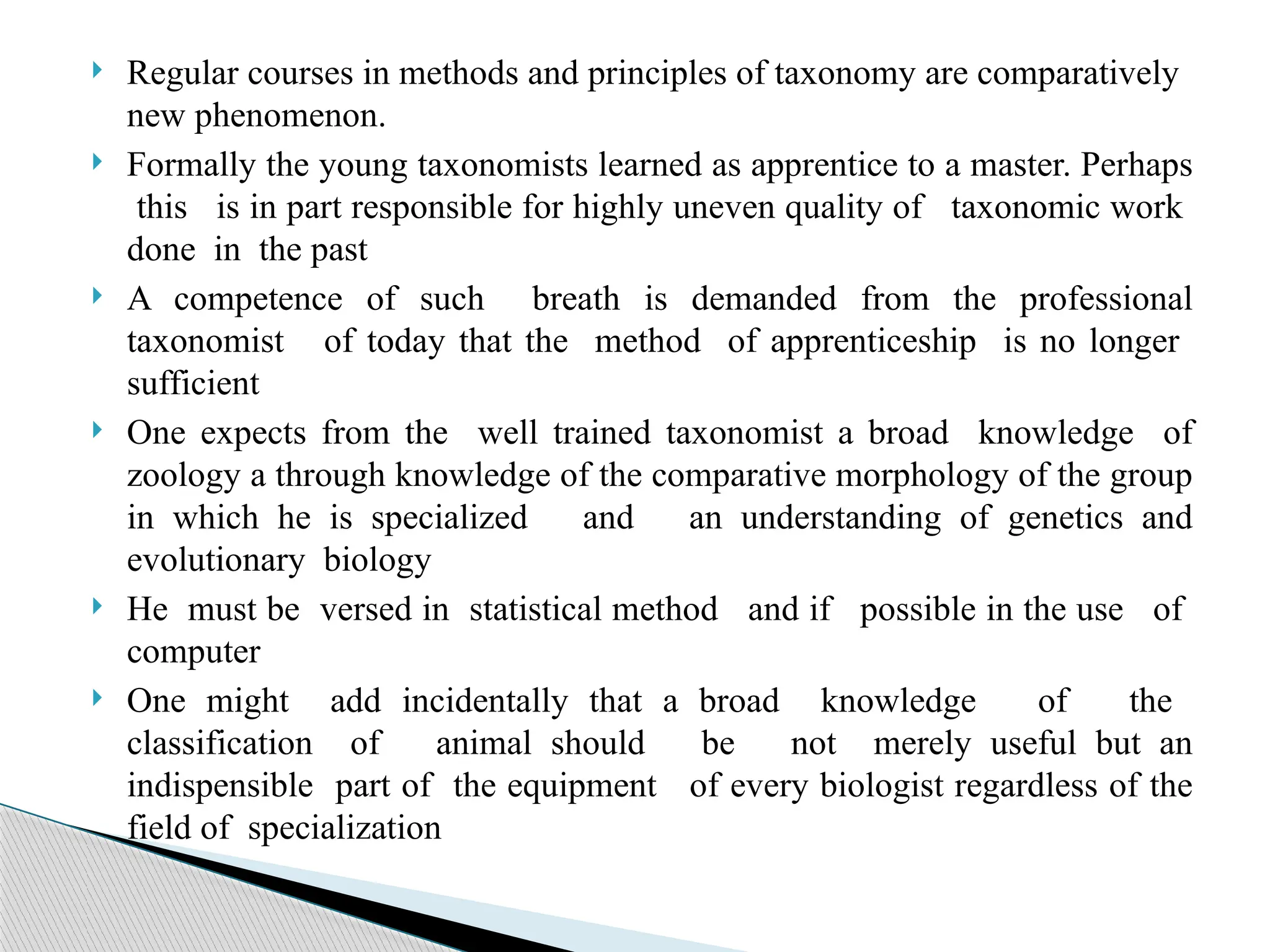 systematics as proffesion.pptx.............................. | PPTX | Biological Sciences | Science