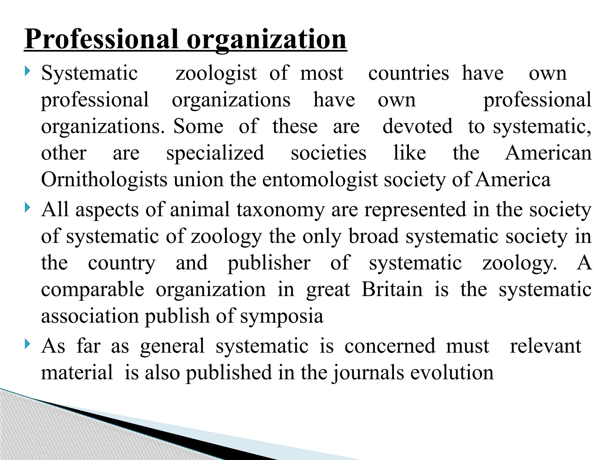 systematics as proffesion.pptx.............................. | PPTX | Biological Sciences | Science