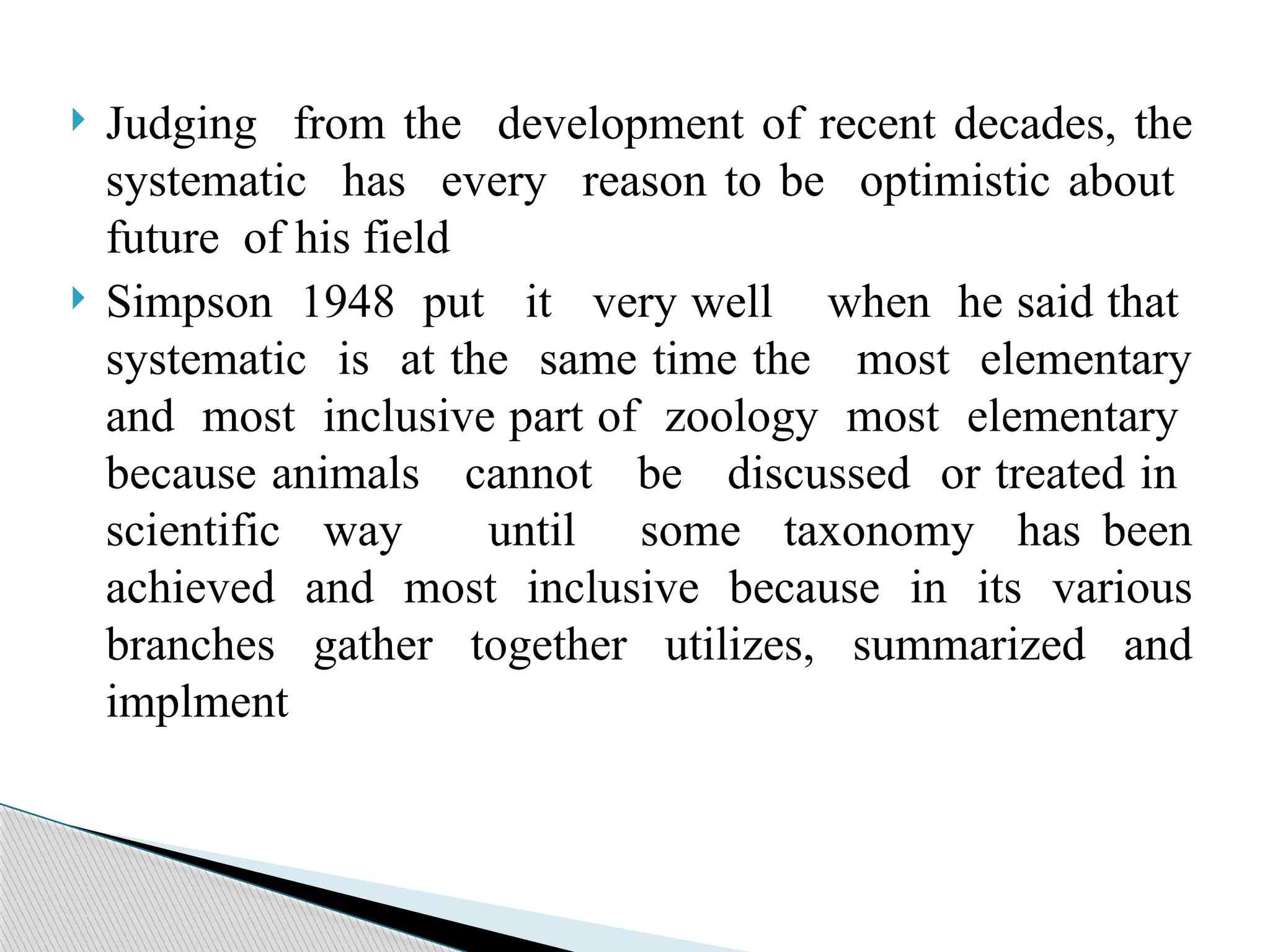 systematics as proffesion.pptx.............................. | PPTX | Biological Sciences | Science