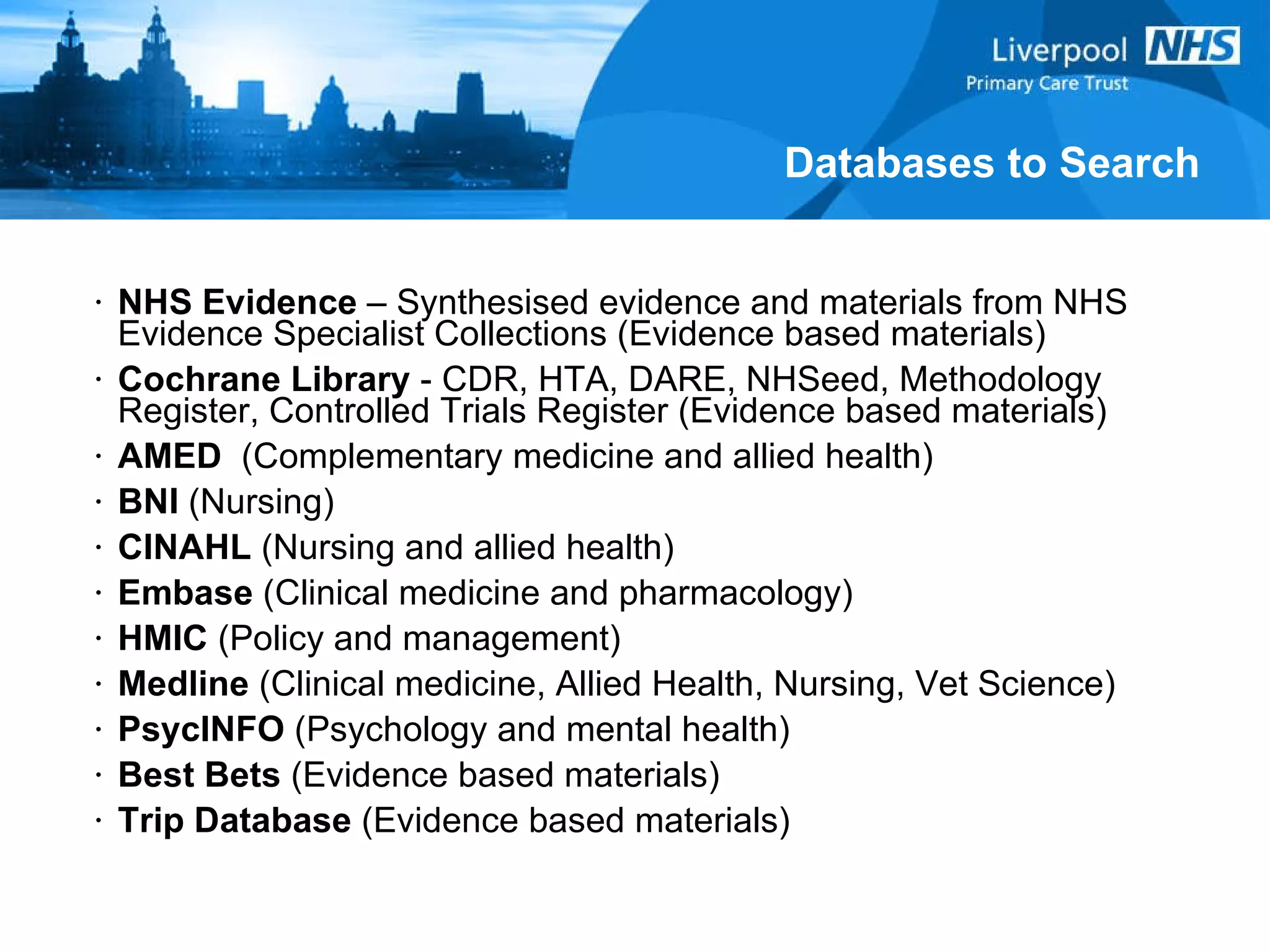 Systematic Searching | PPT