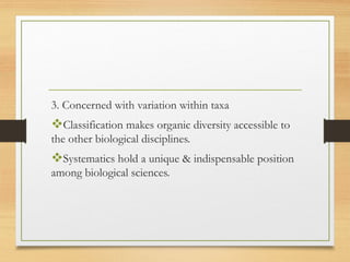 SYSTEMATIC and TAXONOMY: Components and Challengesmain(1).ppt