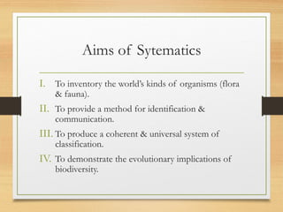 SYSTEMATIC and TAXONOMY: Components and Challengesmain(1).ppt