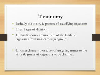 SYSTEMATIC and TAXONOMY: Components and Challengesmain(1).ppt