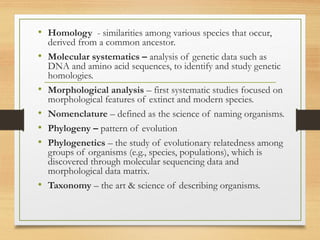 SYSTEMATIC and TAXONOMY: Components and Challengesmain(1).ppt