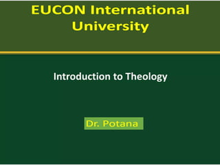 Systematic Theology 1; Prolegomena..pptx
