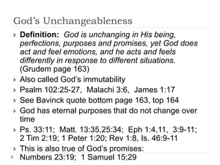 Systematic Theology 4 - Incommunicable Attribues of God_a.ppt