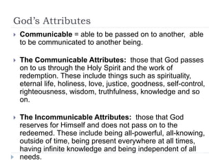 Systematic Theology 4 - Incommunicable Attribues of God_a.ppt